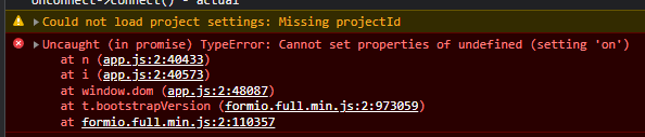 Error when running `Formio.builder(...)` after some delay/events ... Error when running `Formio.builder(...)` after some delay/events ...