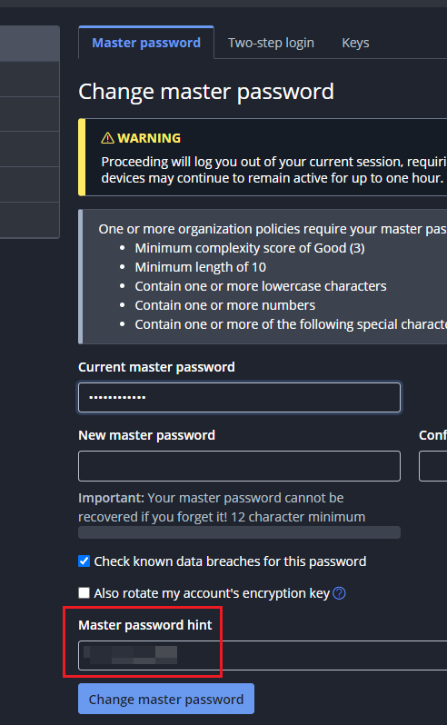 Chrome extension fills password in `masterPasswordHint` field of webUI · Issue #6461 · bitwarden ...