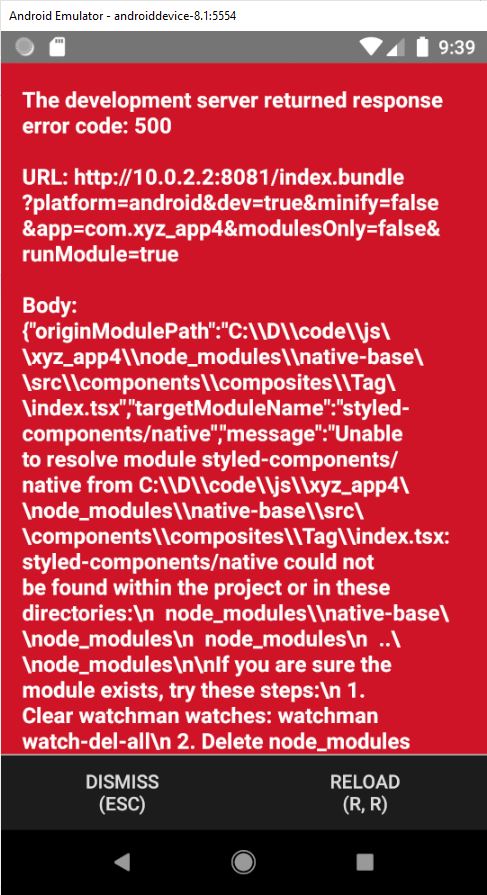v3.0.6: Unable to resolve styled-components/native on IOS/Android emulator after upgrading from ...