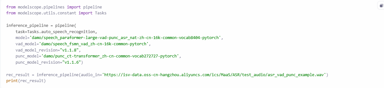长音频离线报错 · Issue #226 · modelscope/modelscope · GitHub