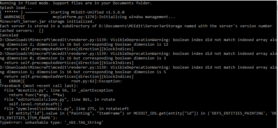 Cannot Rotate Downloaded Schematics · Issue #829 · Podshot/MCEdit-Unified · GitHub