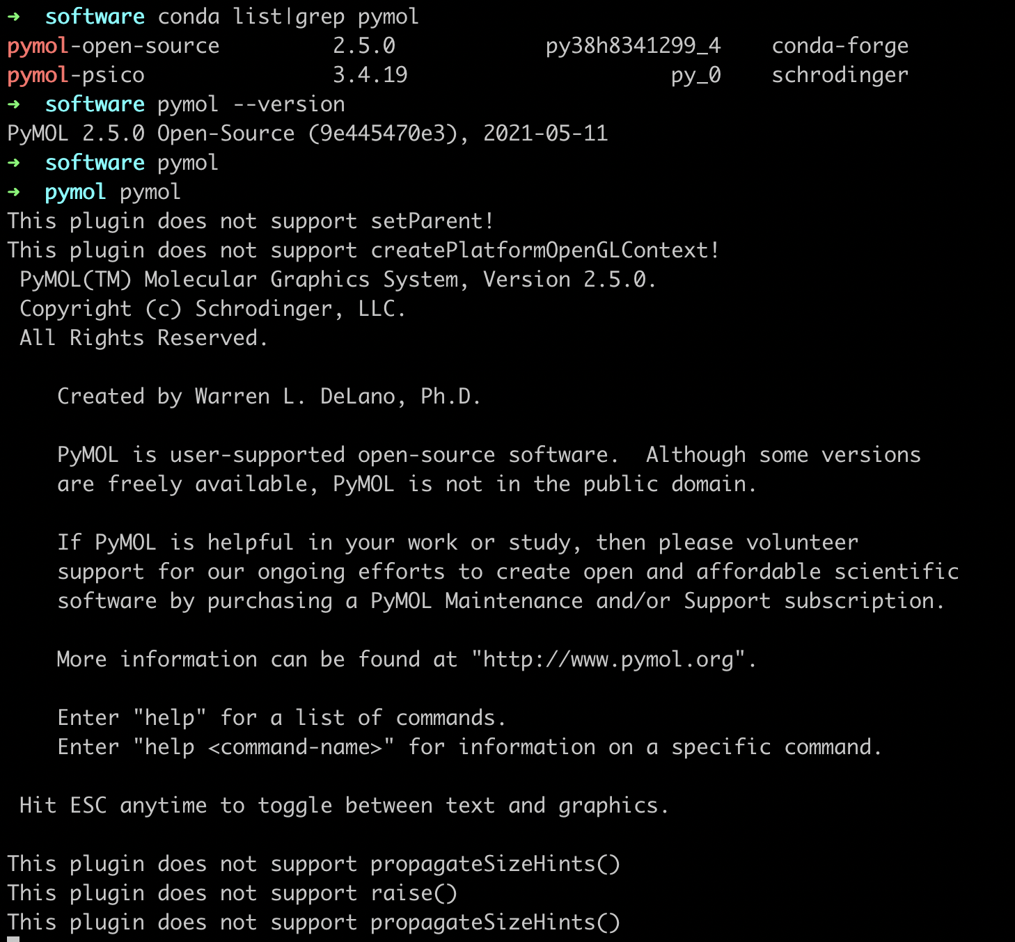Can Not Display Gui · Issue 190 · Schrodinger Pymol Open Source · Github