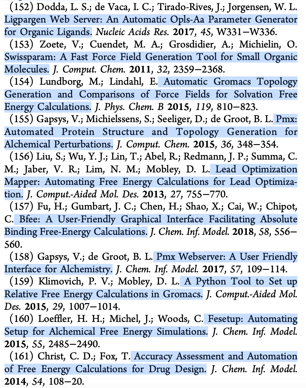2020-09-21, Evolution of AFE Methods in DD, 2020, JCIM, Lin Frank Song and Kenneth Merz · Issue ...