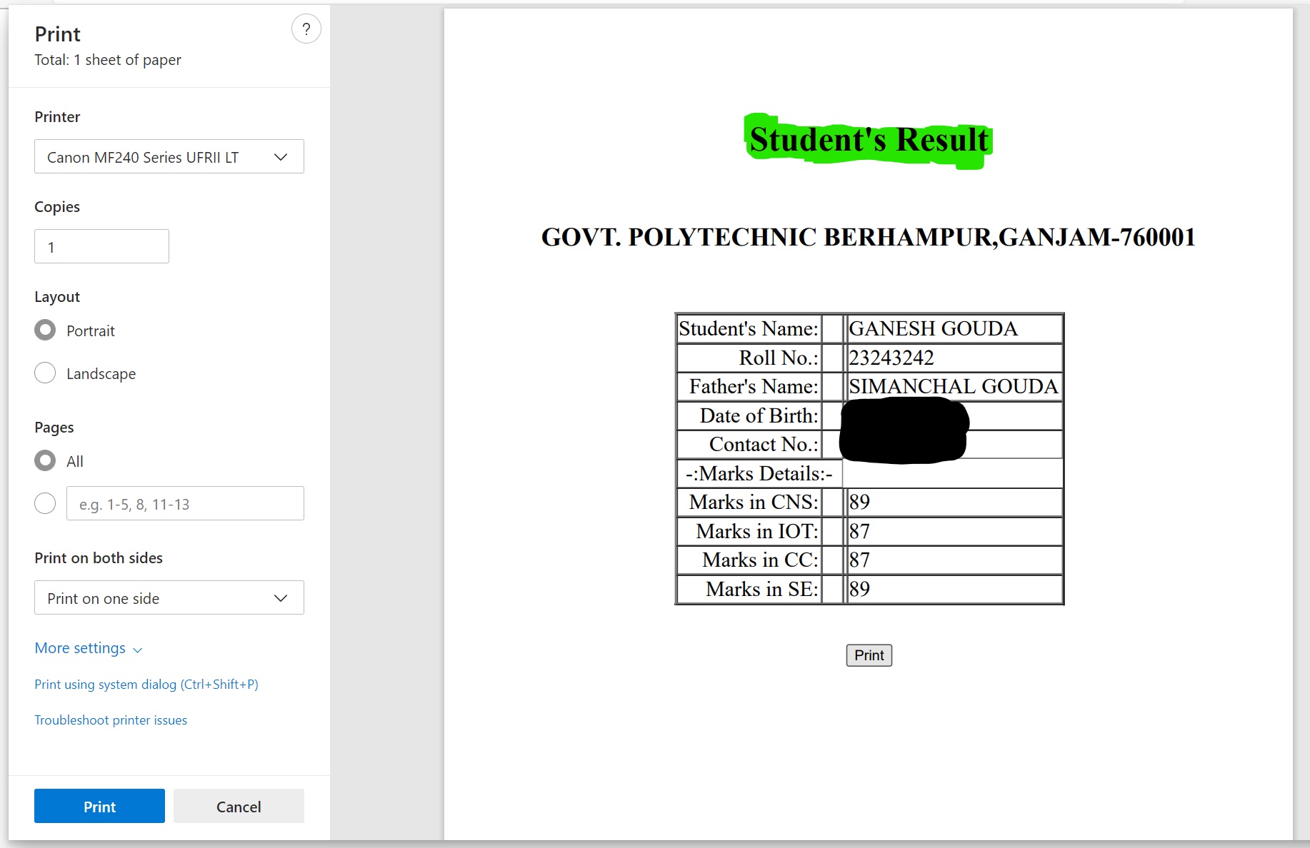 GitHub - GaneshG1234/Student-Result-Management-System-Website: I devloped This Website Using ...