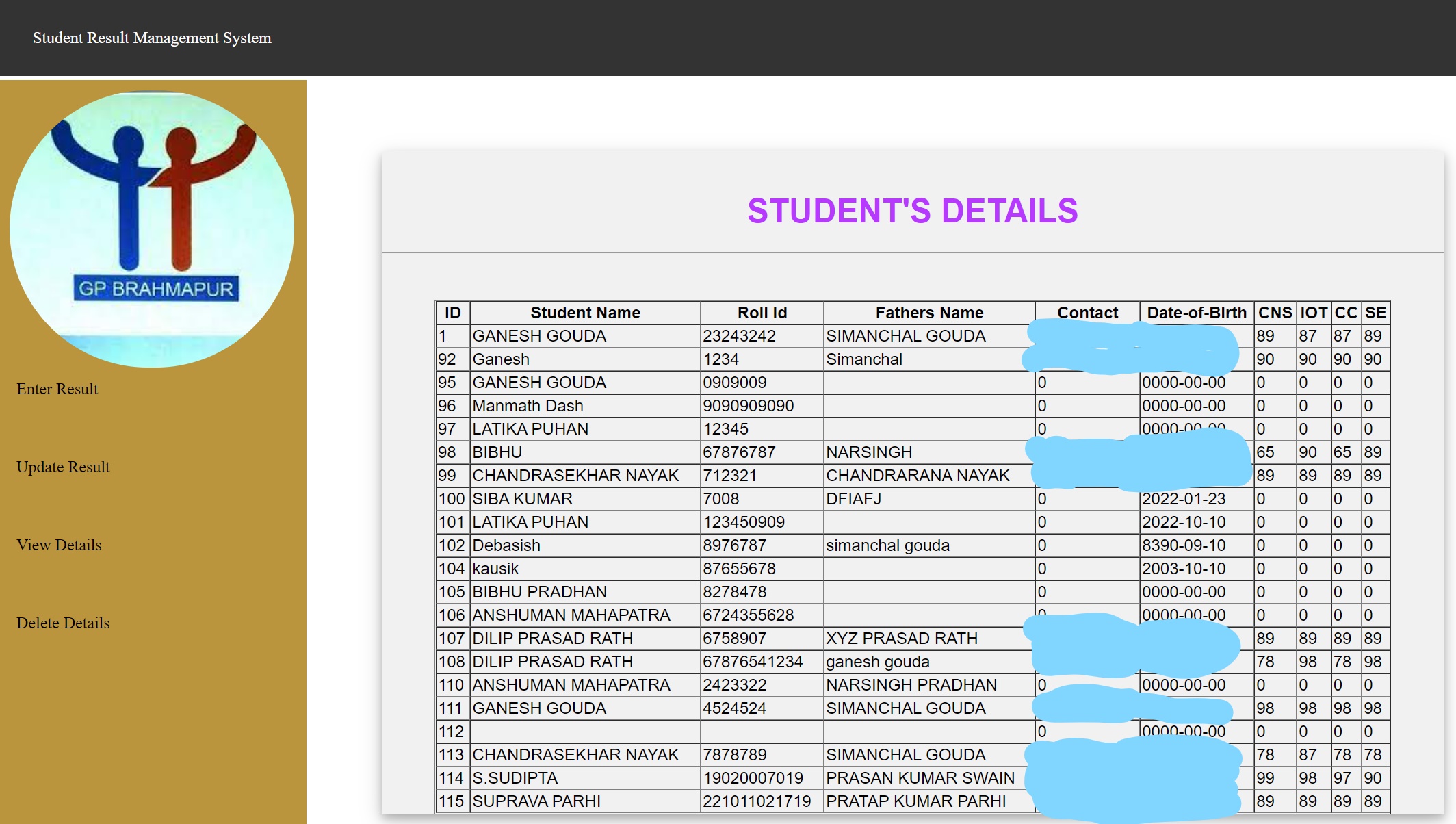 GitHub - GaneshG1234/Student-Result-Management-System-Website: I ...