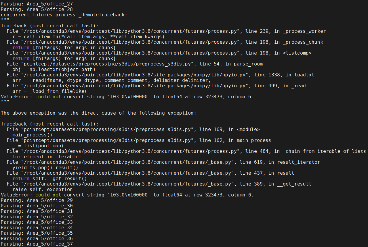S3dis Preprocess · Issue 16 · Pointcept Pointcept · Github
