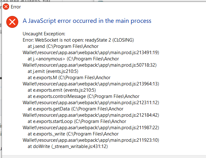having issue with connecting wallet · Issue #1217 · greymass/anchor · GitHub