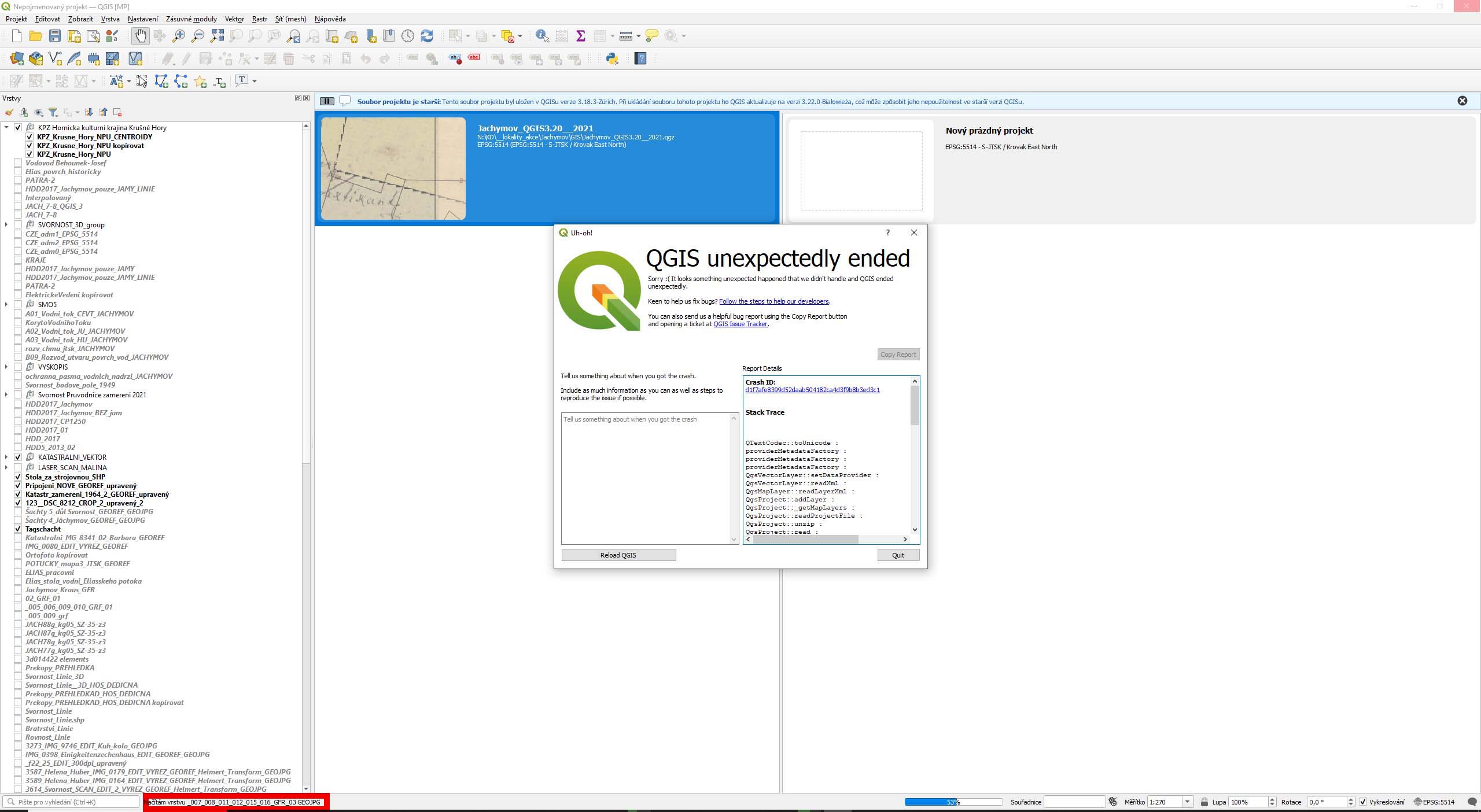 QGIS crashes at startup when opening a project · Issue #46115 · qgis ...