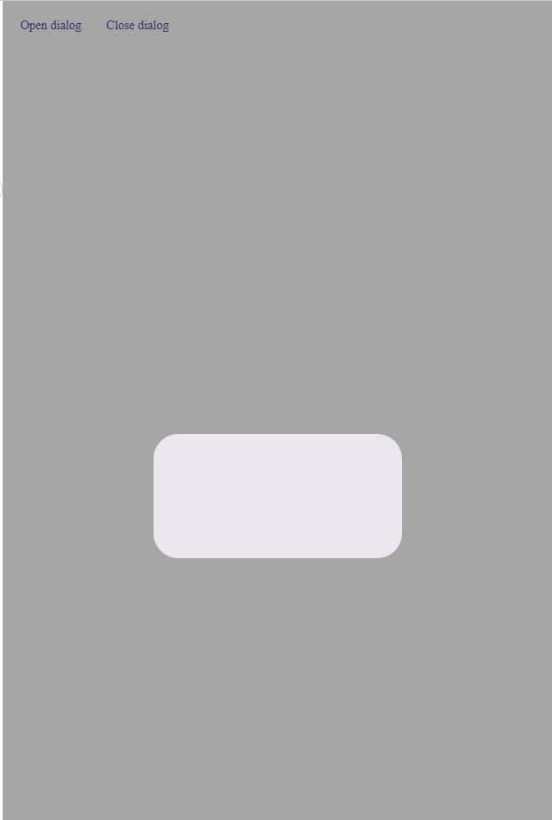 [dialog] Dialog Opened By Default Not Showing · Issue 4728 · Material