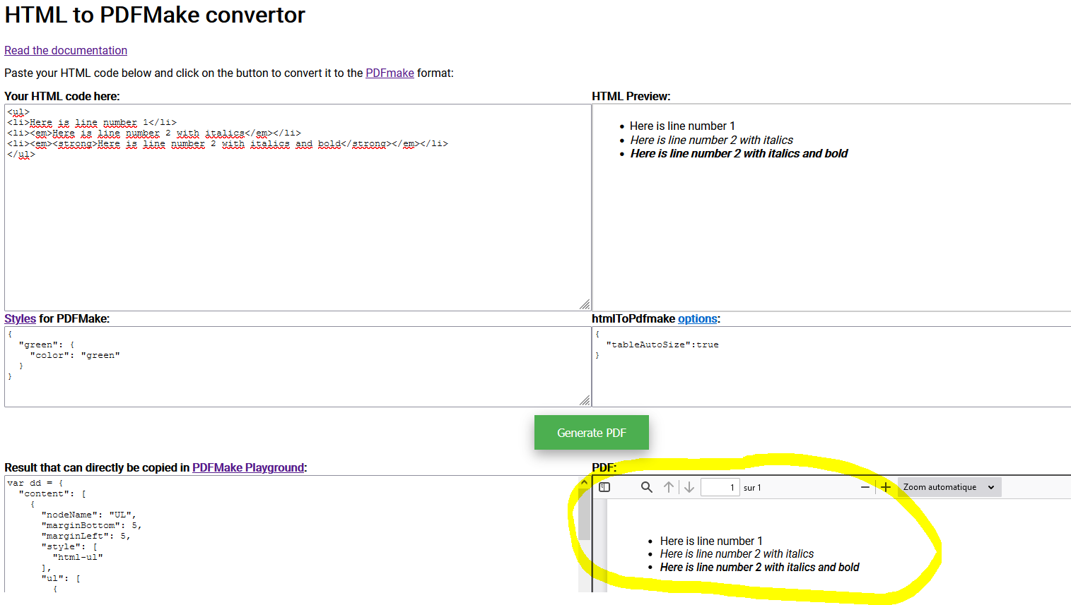 Issue On Italic Text Inside Tag V2 3 8 · Issue 131 · Aymkdn Html To Pdfmake · Github