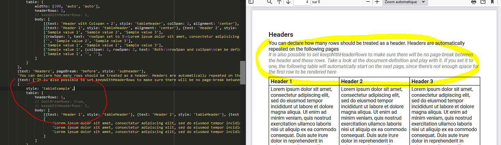 Repeat table header on each page · Issue #133 · Aymkdn/html-to-pdfmake · GitHub