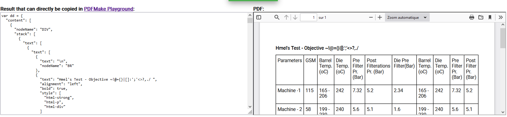 Unable To Generate Table · Issue 139 · Aymkdn Html To Pdfmake · Github