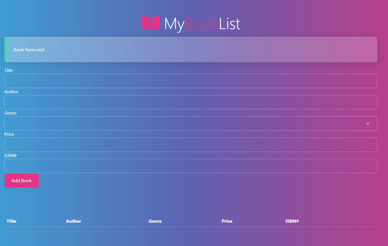 GitHub - DarjaLeonova/BookListApp