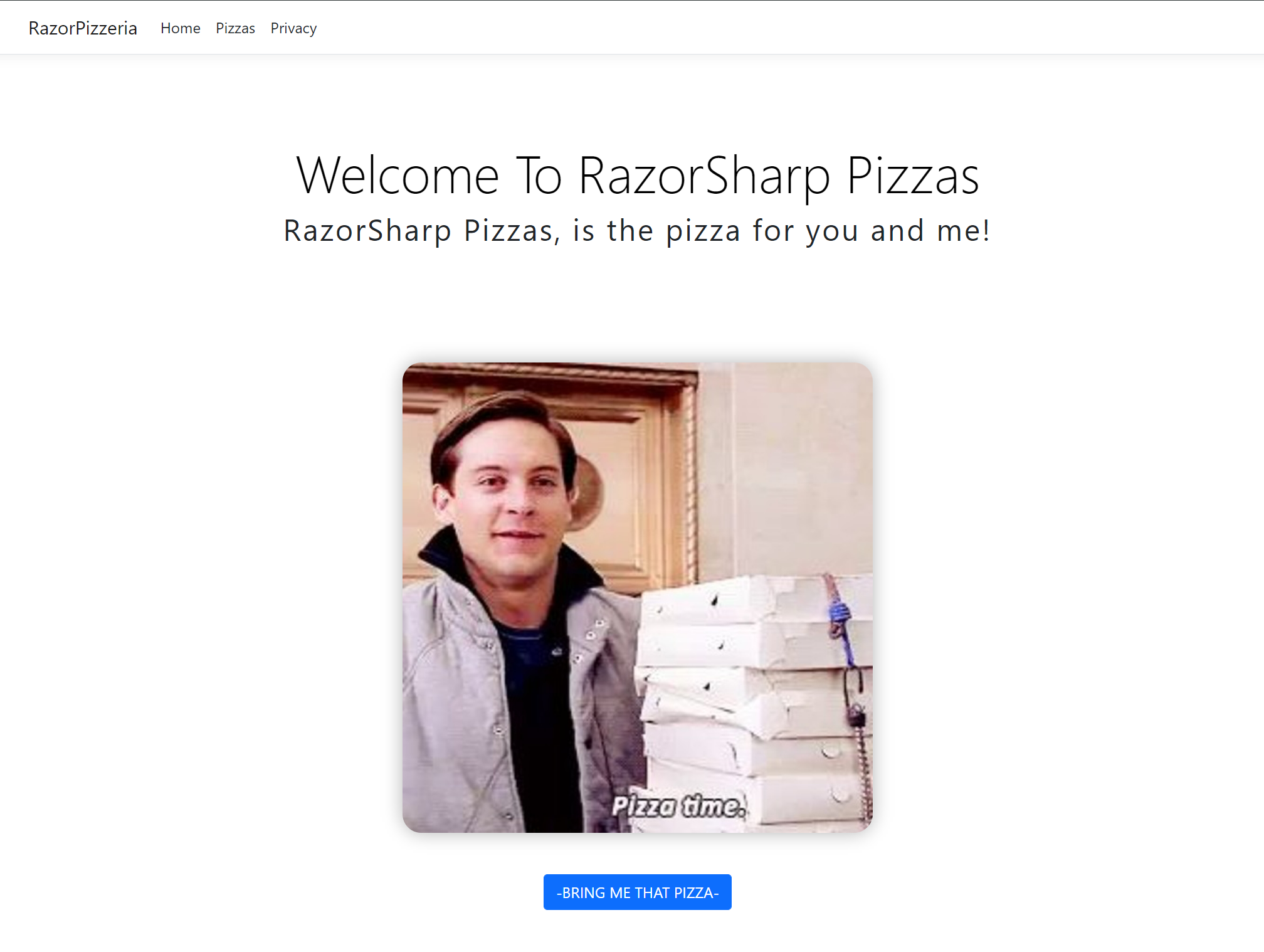 GitHub - DarjaLeonova/RazorPizzeria