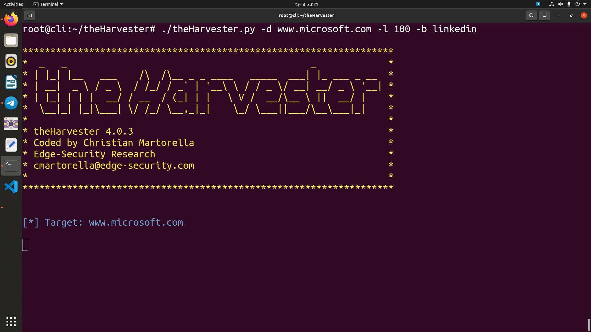 Install TheHarvester On Ubuntu 20.04 LTS · GitHub