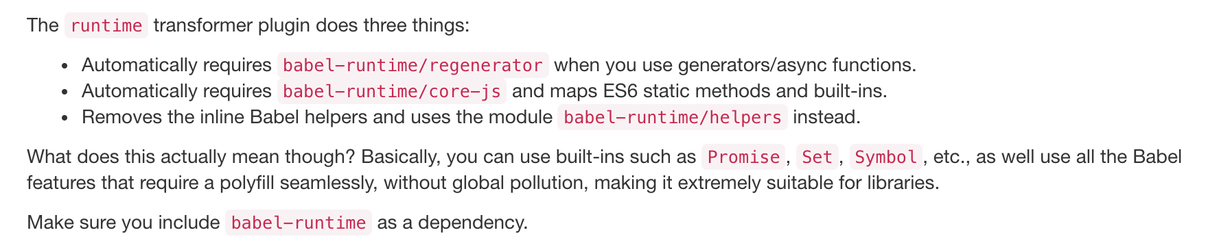 babel-plugin-transform-runtime 与 babel-polyfill 的差别 · Issue #1 · Oscar-ren/my_blog · GitHub