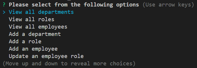 GitHub - treecao/employee-tracker