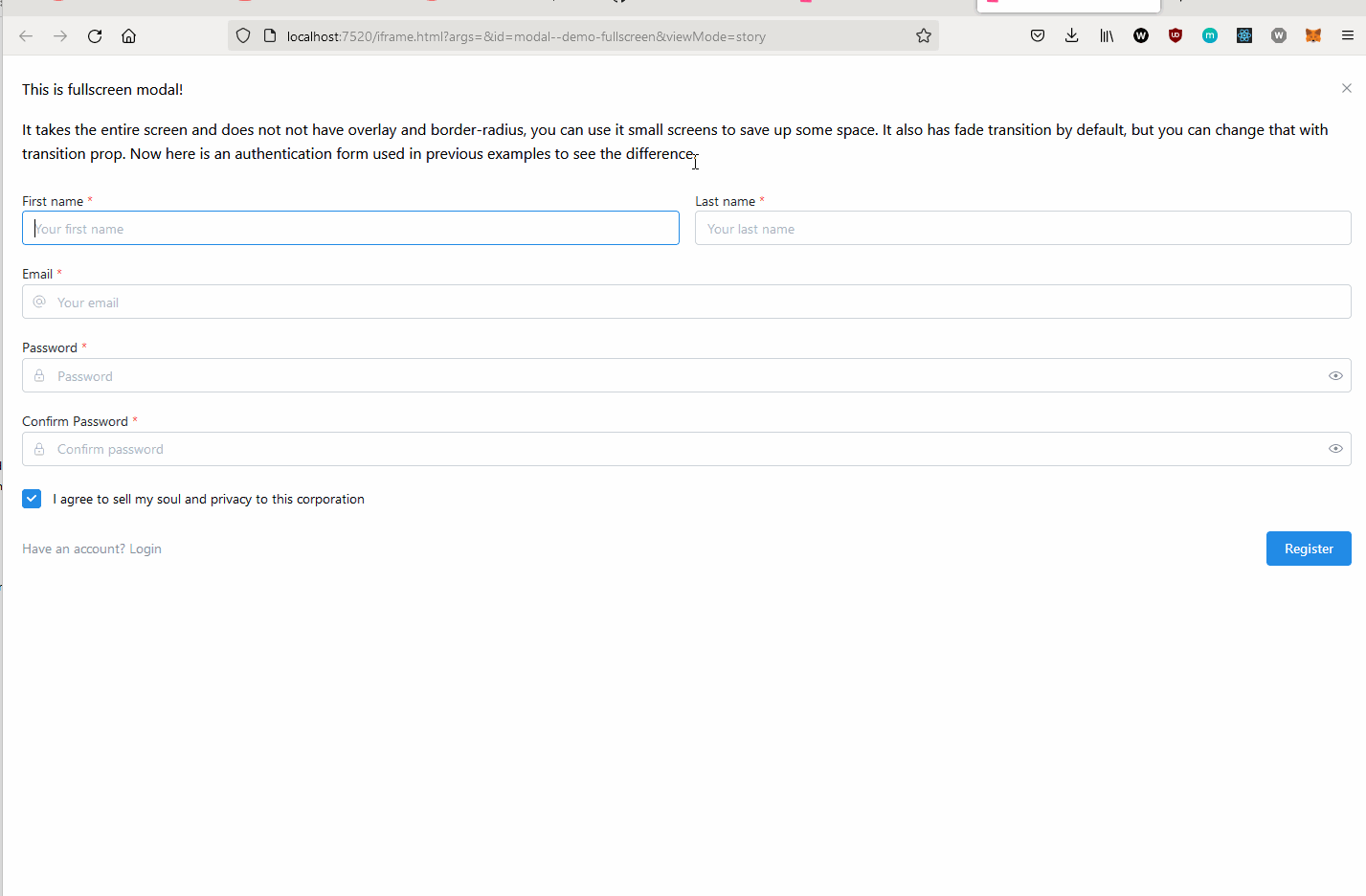 Mantinecore Modal Fix Content Shifting In Full Screen Modal By Wes337 · Pull Request 2348