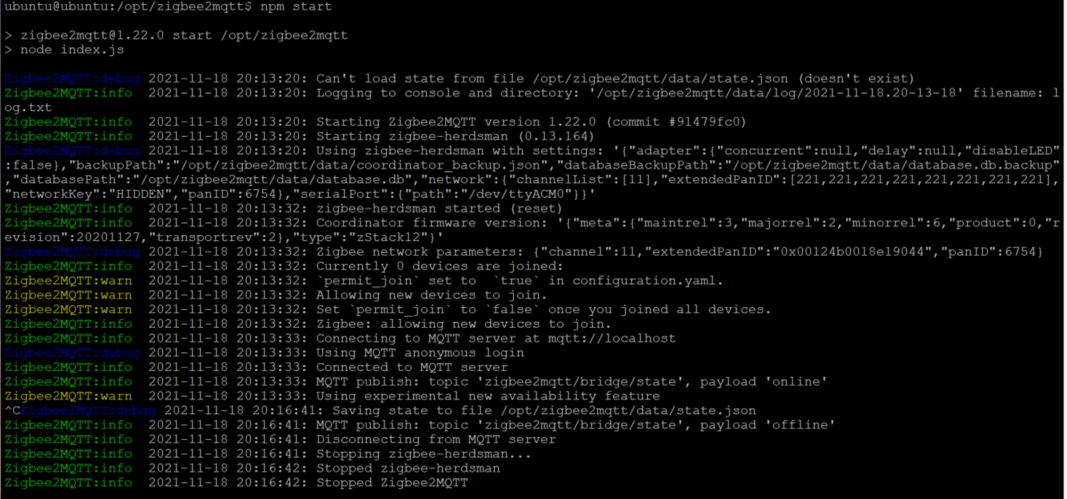 Starting Zigbee2mqtt Stops At Using Experimental New Availability Feature · Issue 9735