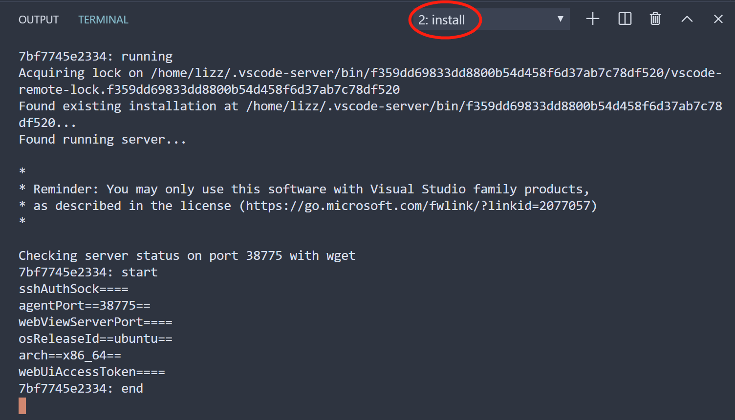 The "install" terminal does not exit on win10 · Issue #1993 · microsoft/vscode-remote-release ...