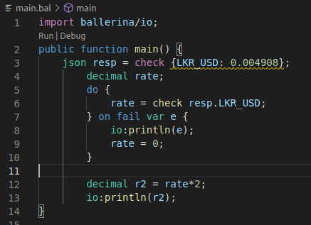 Syntax Highlighting Issue with Check Expressions · Issue #147 · wso2/ballerina-vscode · GitHub