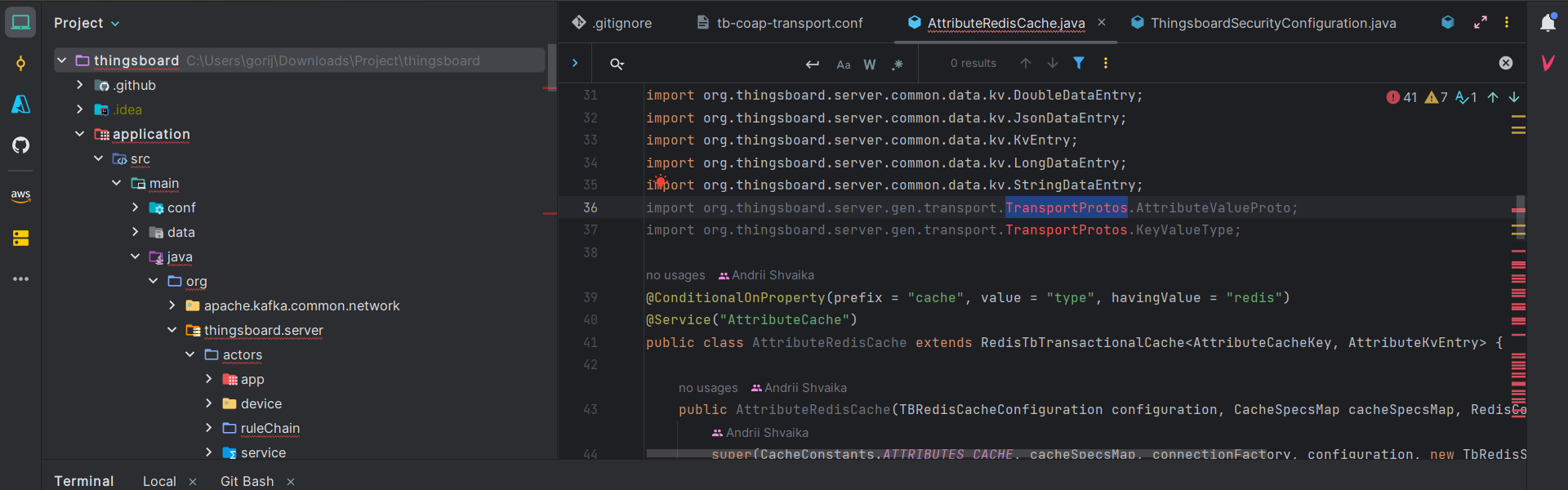 Error Cannot Resolve Symbol Transportprotos When Running Code For 