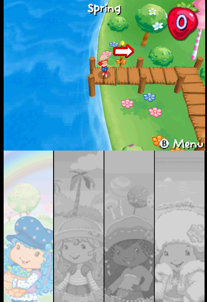 Opening cutscene doesn't upscale in Strawberry Shortcake - The Four Seasons Cake (Europe) (En,Fr ...