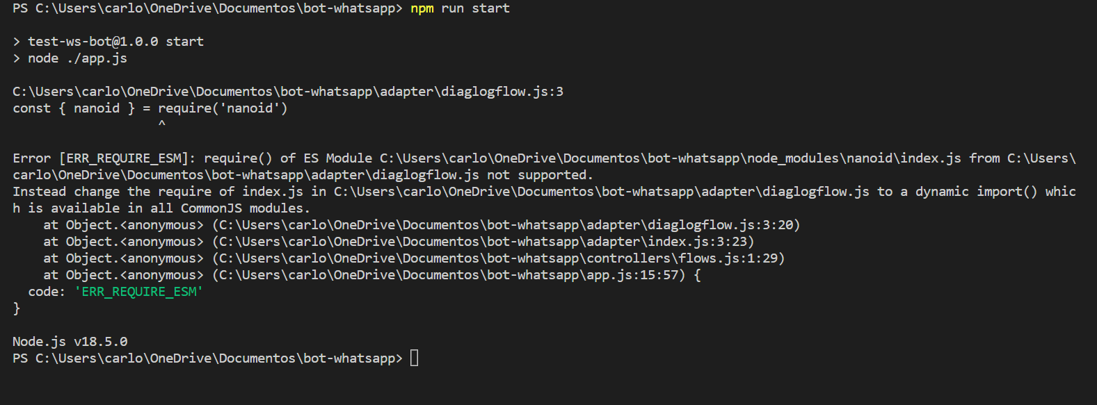 me da un error al correr el programa · Issue #84 · codigoencasa/bot ...