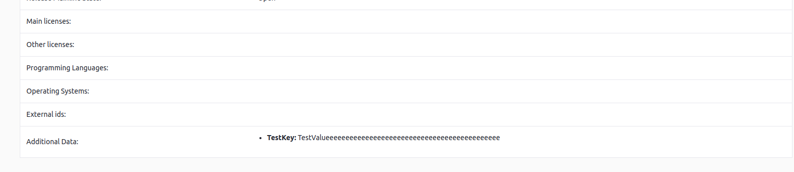 Can not load component page when additional data's text too long. · Issue #1772 · eclipse-sw360 ...