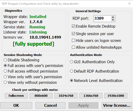 10.0.19041.1499 not work · Issue #1694 · stascorp/rdpwrap · GitHub