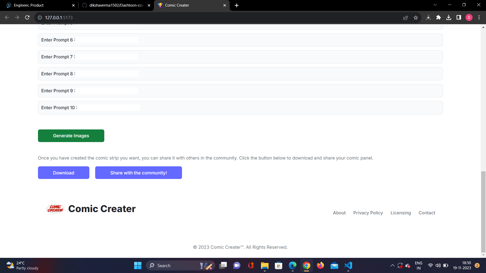 GitHub - dikshaverma1502/comic-strip-generator: Dashtoon Project: Comic ...