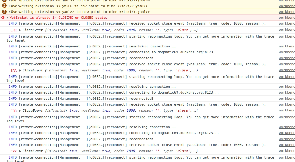 VS Code completely broken for a couple months · Issue #443 · hassio-addons/addon-vscode · GitHub