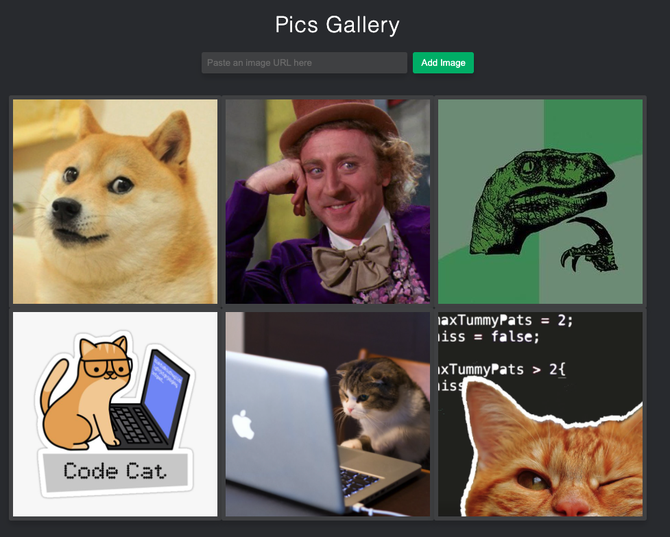 GitHub - macyhongg/pics-gallery: An interactive HTML, CSS, and ...