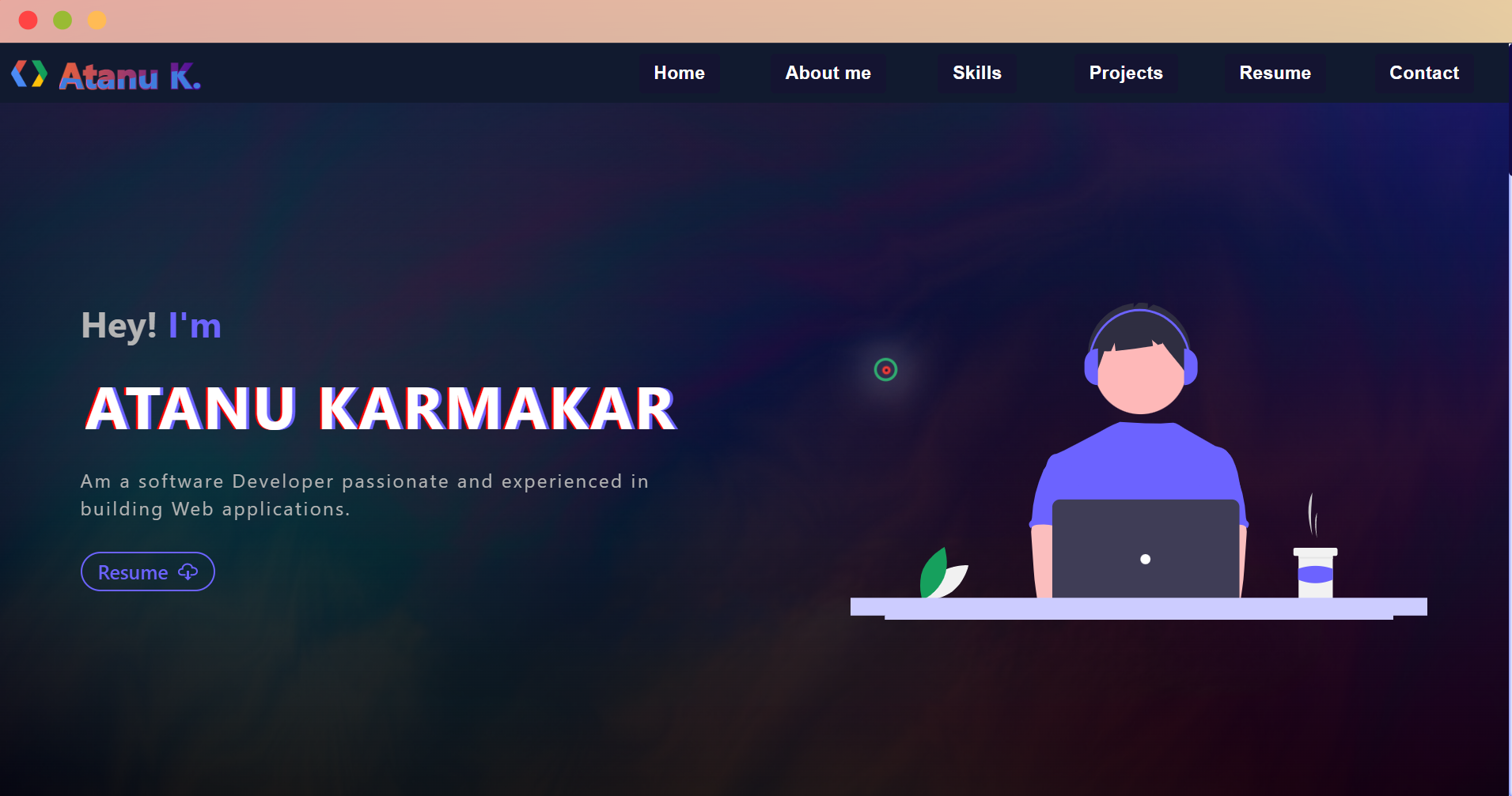 GitHub - Atanu8250/Atanu8250.github.io: Portfolio of a Full-stack Web Developer. Here you can ...
