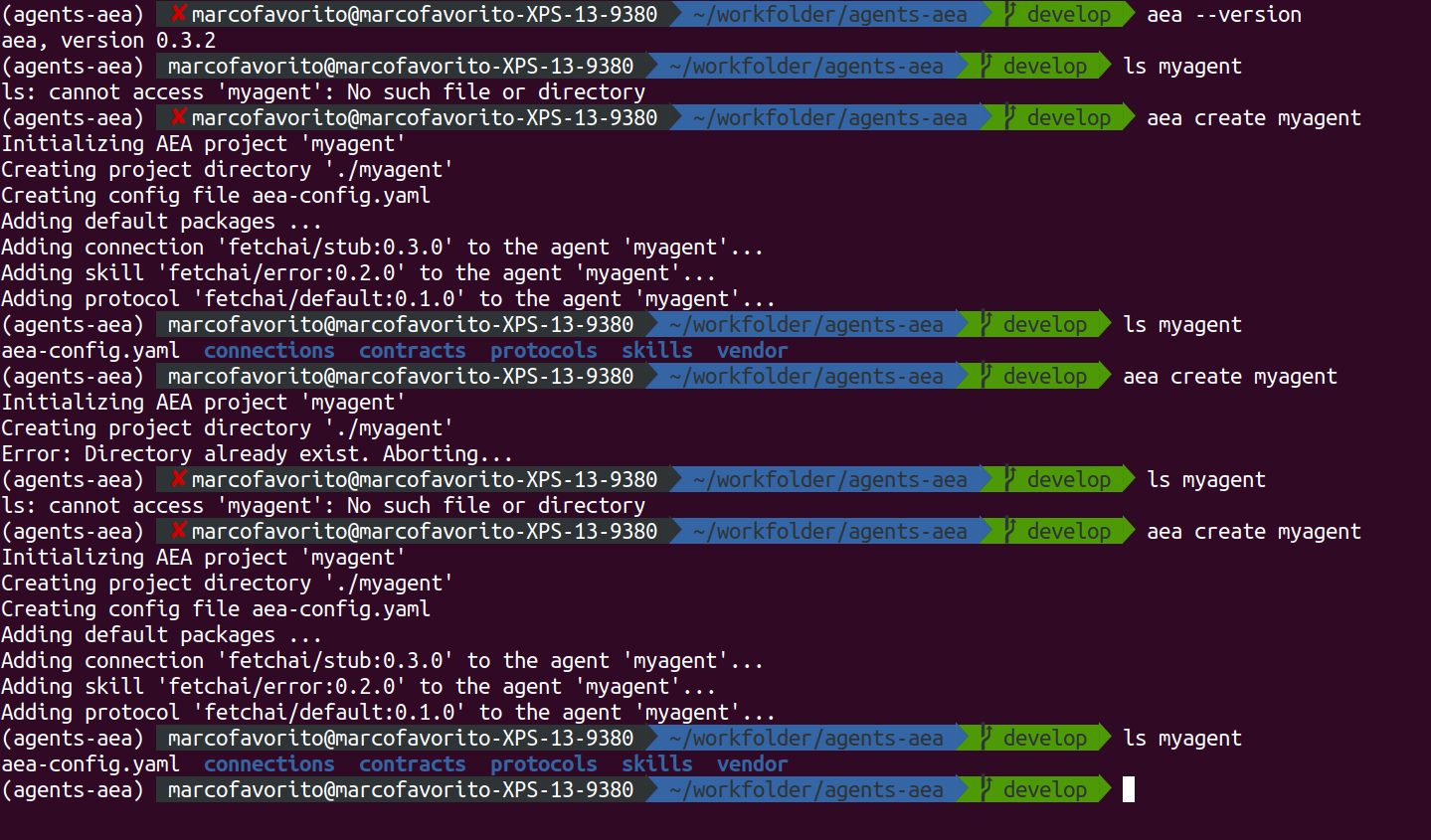 `aea Create` Removes The Destination Folder If Already Exists · Issue 1252 · Fetchai Agents