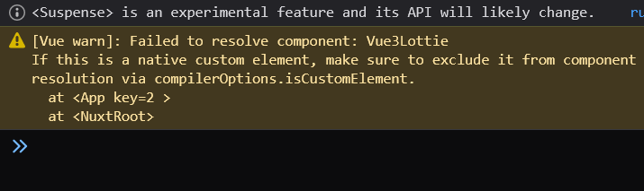 Component resolving as custom element on dev using Nuxt 3 TypeScript ...