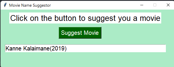GitHub - Anoob69/Random_moviesuggestor: This is a random movie suggestor made possible using python