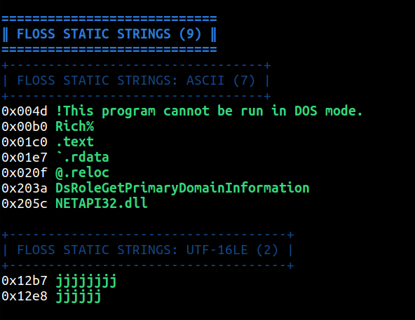 use color to differentiate results output · Issue #623 · mandiant/flare-floss · GitHub