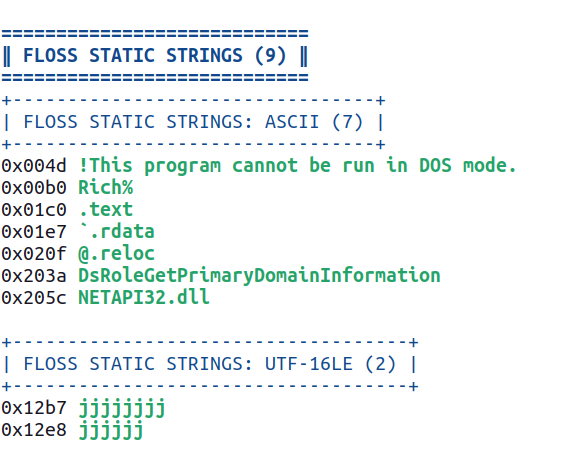 use color to differentiate results output · Issue #623 · mandiant/flare-floss · GitHub