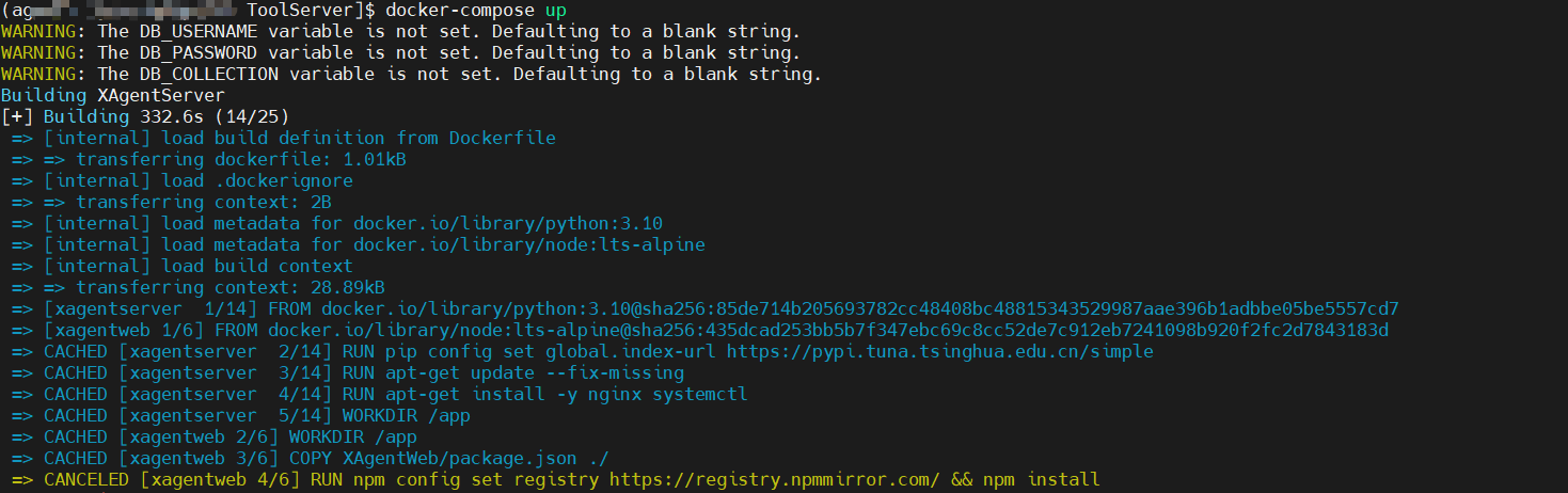 docker-compose build fail · Issue #105 · OpenBMB/XAgent · GitHub