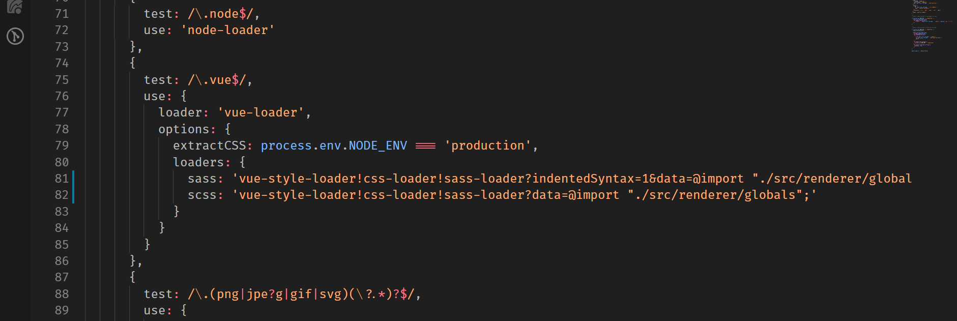 Problem when trying to use global Sass files. · Issue #699 · SimulatedGREG/electron-vue · GitHub