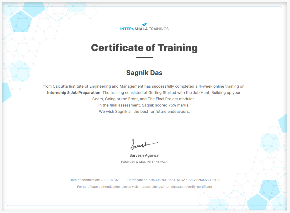 GitHub - Sagnikd007/MACHINE-LEARNING: Successfully completed 10 weeks of online training on ...