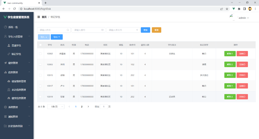 GitHub - zzcToTuring/dormitory-management: (学生)寝室管理系统，前后端分离毕业设计。前端采用 ...
