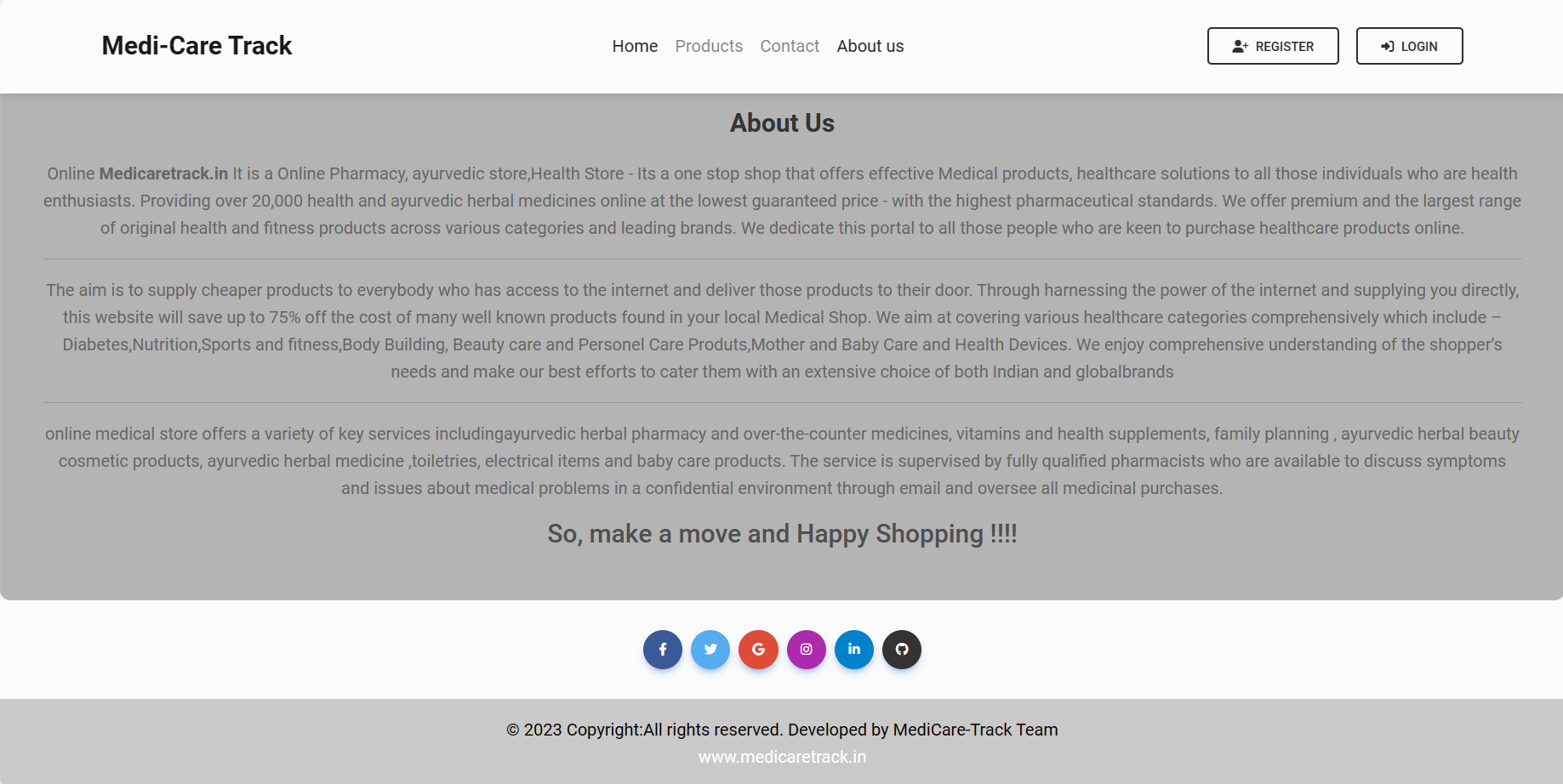 GitHub - MedicareTrack/Medicare-Track: Project Group No 28