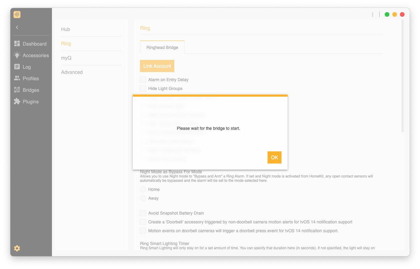 Link doesn't bring up Ring login and says "Please wait for the bridge to start" · Issue #826 ...