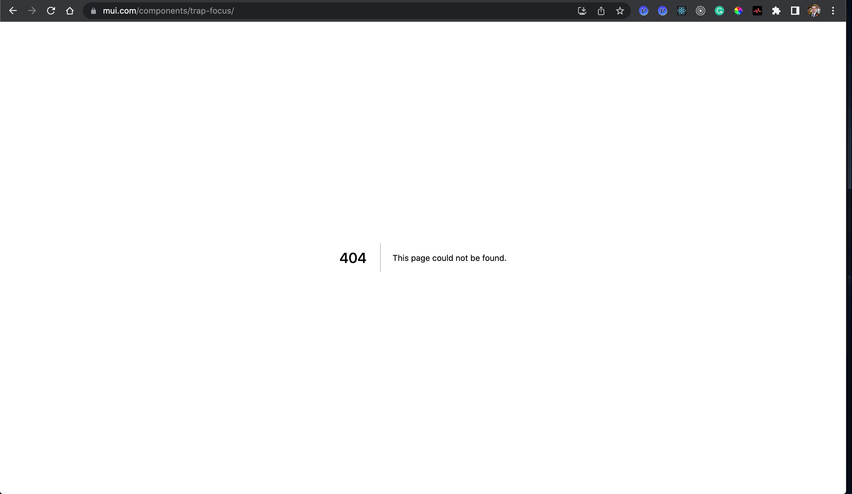 [TrapFocus] Docs to component 404 · Issue #32147 · mui/material-ui · GitHub