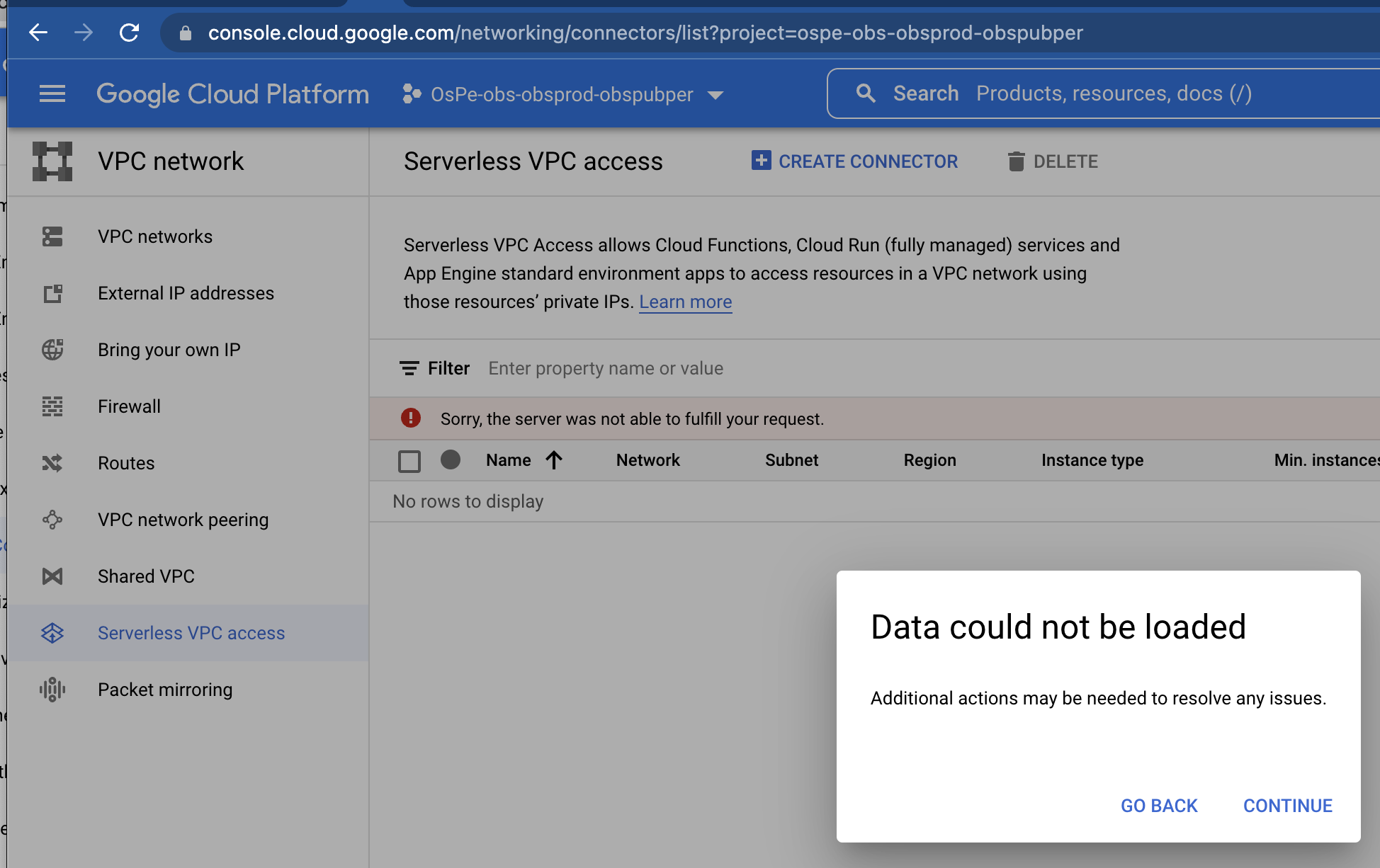 Enable vpcaccess API for VPC serverless access · Issue #50 · GoogleCloudPlatform/pbmm-on-gcp ...