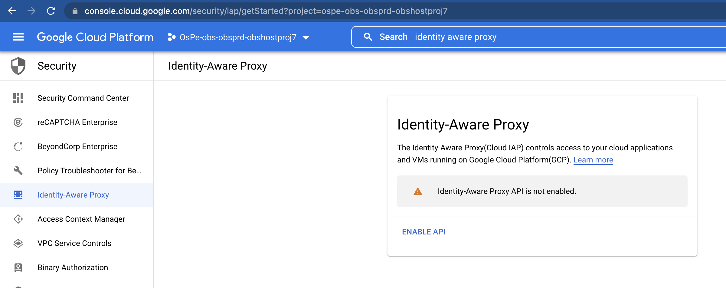 Enable identity aware proxy API · Issue #51 · GoogleCloudPlatform/pbmm-on-gcp-onboarding · GitHub