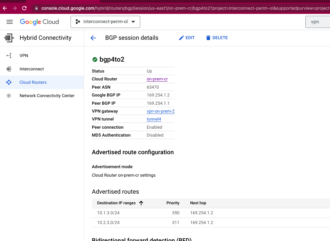 Prototype/yaml SCED/SC2G HA partner interconnect - cloud to ground for profile 5 and 6 · Issue ...
