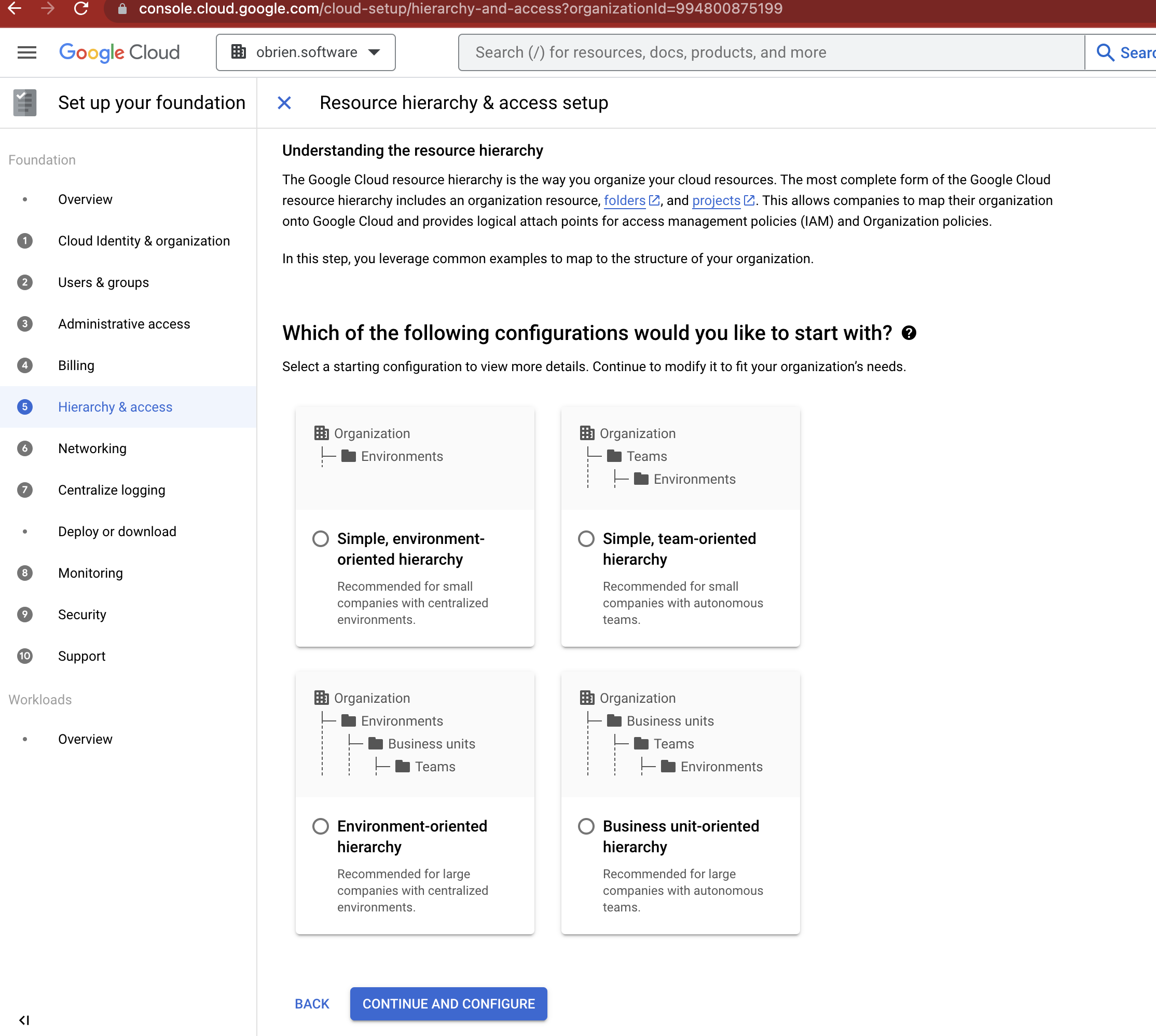 Google Cloud Enterprise Setup Checklist - Day 0 alignment with ...